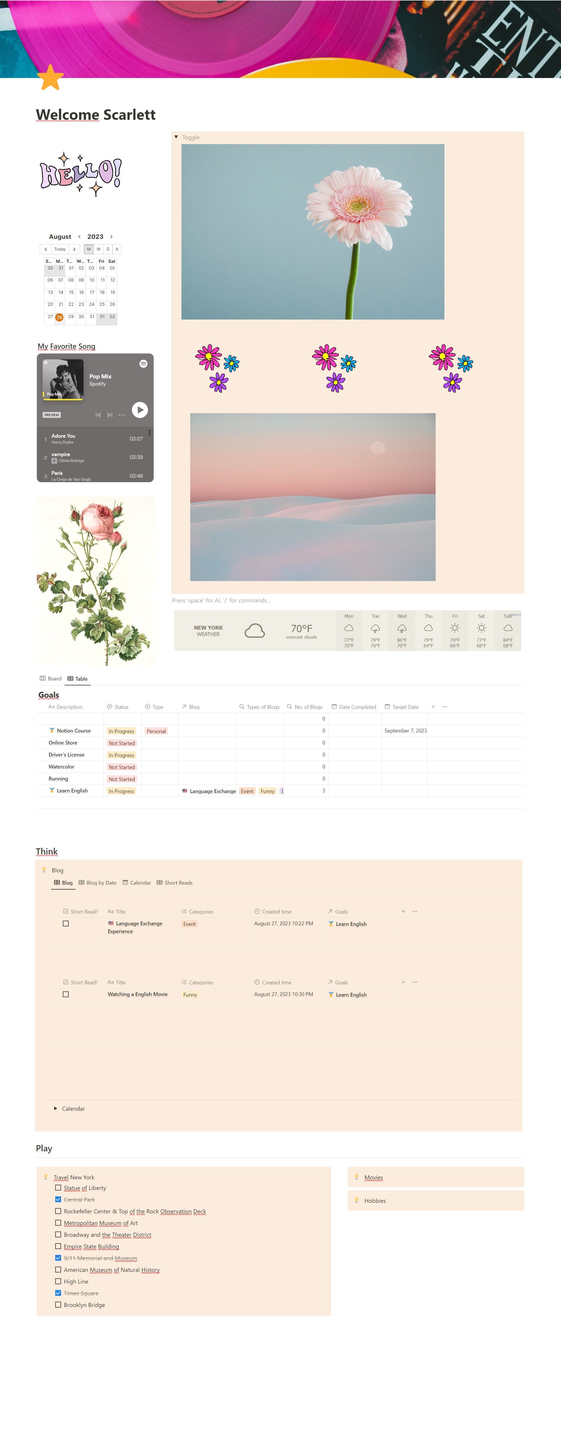 My project for course: Introduction to Notion for Creative Projects | Domestika